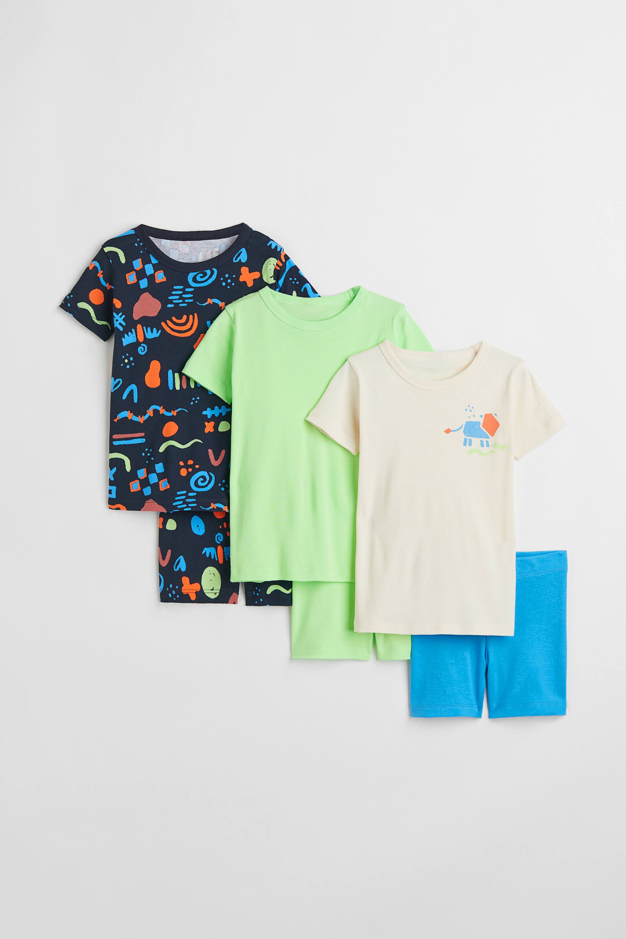 Tri kompleta za spavanje - Prirodno bela/lav - Kids | H&M RS