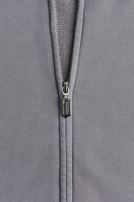 Printed Hooded Jacket - Gray/Wicked - Ladies | H&M US