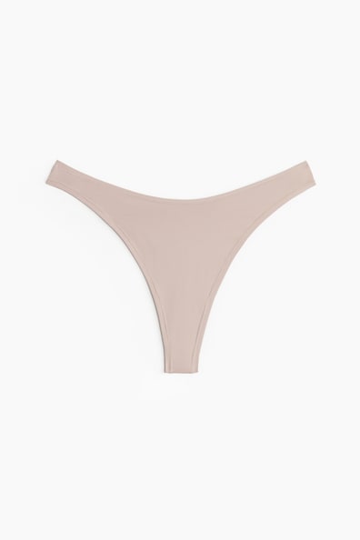 Lot de 5 strings Tanga en microfibre - Rose ancien clair/marron - FEMME ...