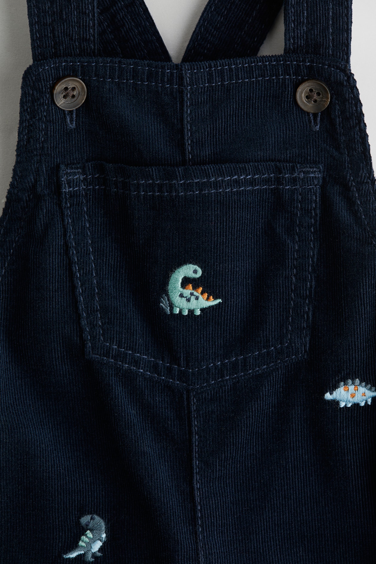 Navy blue/white 2-Piece Overall and Shirt Set for kids | H&M US