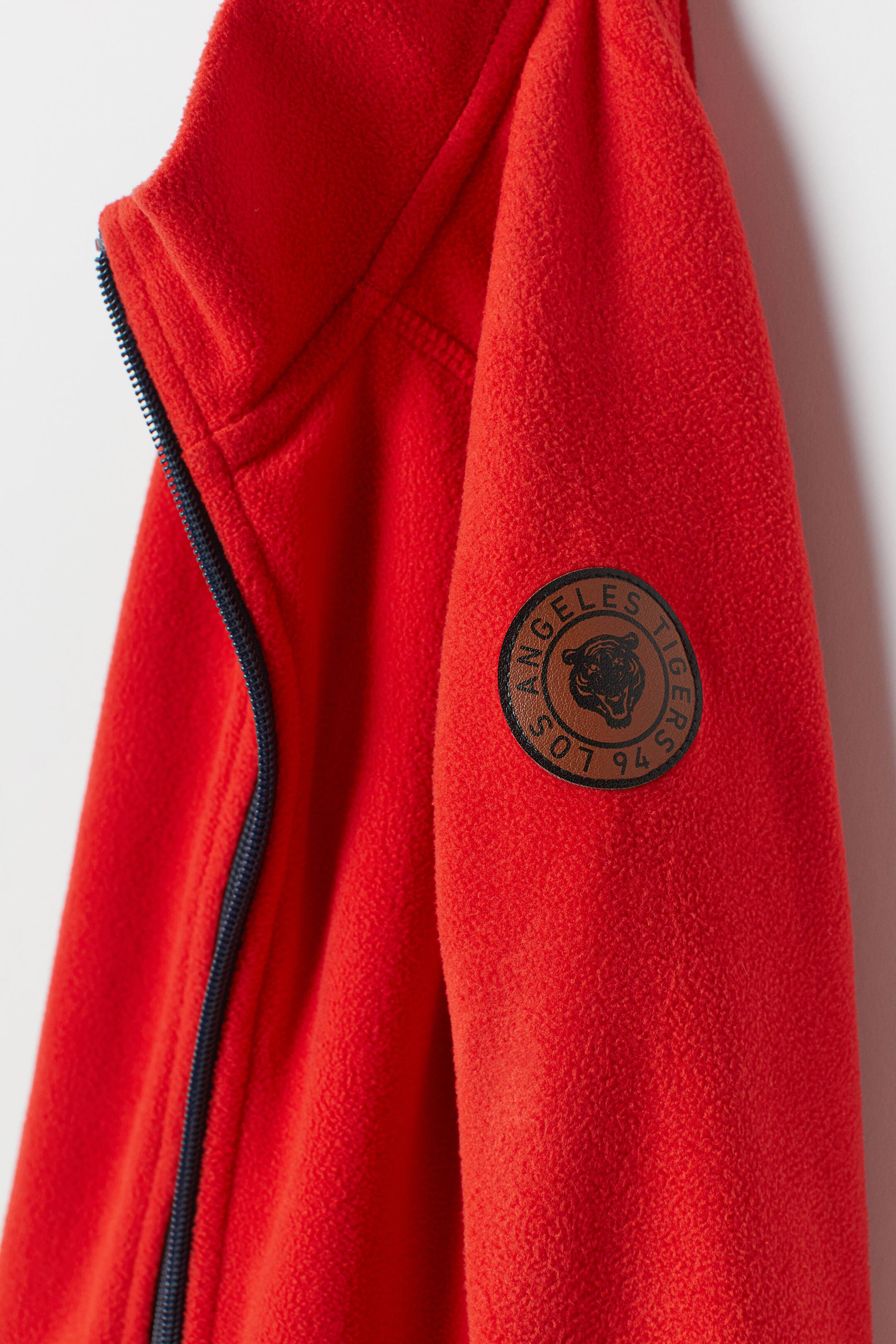 Fleece Jacket - Bright red - Kids | H&M CA