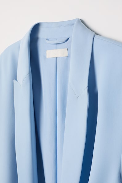 Straight-cut Jacket - Long sleeve - Light blue - Ladies | H&M CA