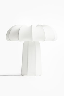 White Fabric-Covered Table Lamp at H&M Home | H&M US