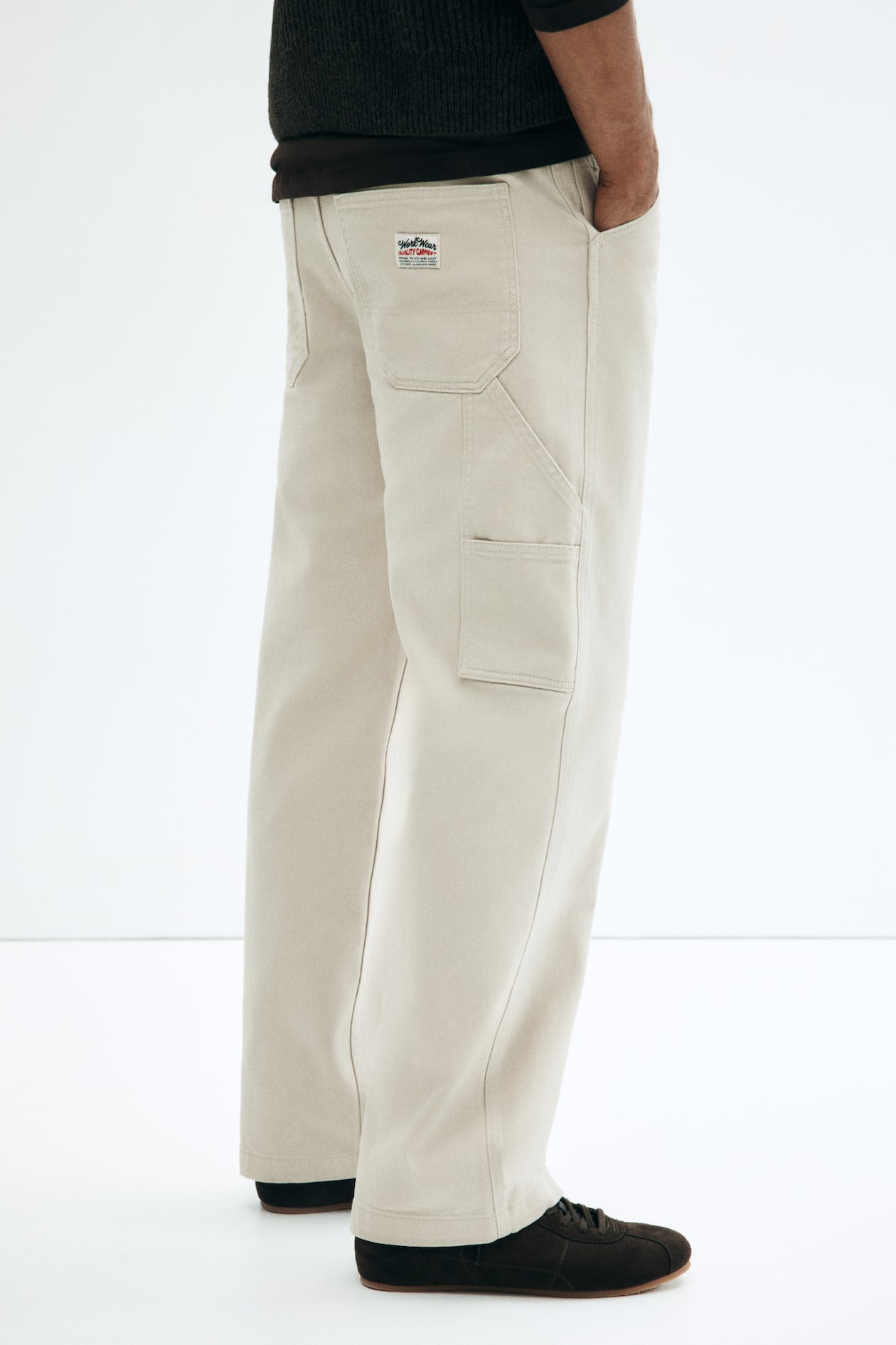 Men’s Light beige Relaxed-Fit Work Pants | H&M US