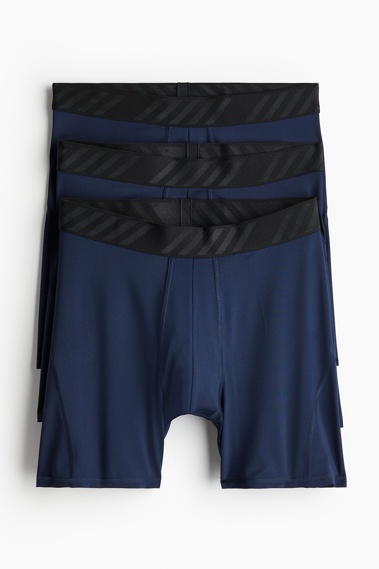 Men’s Navy blue 3-pack Activewear Boxer Briefs With DryMove™ | H&M AU