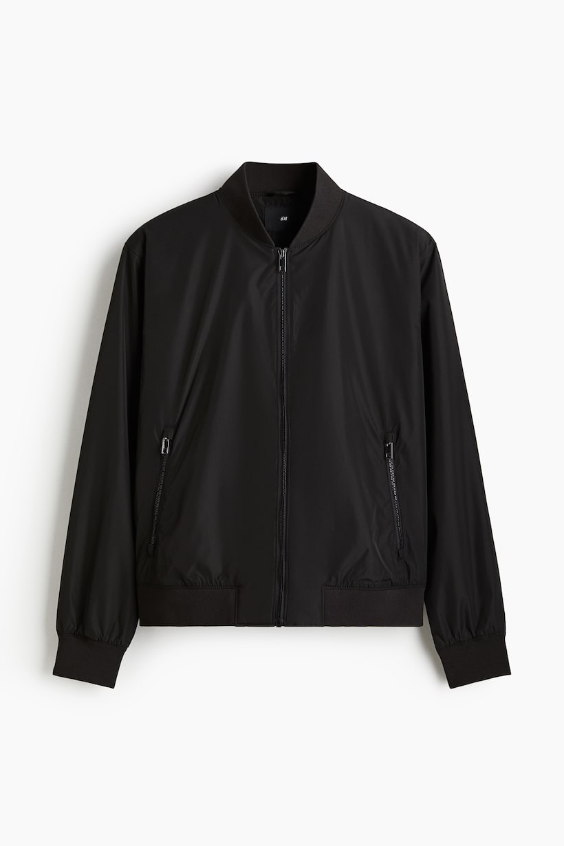 Men’s Black Lightweight Bomber Jacket | H&M CA