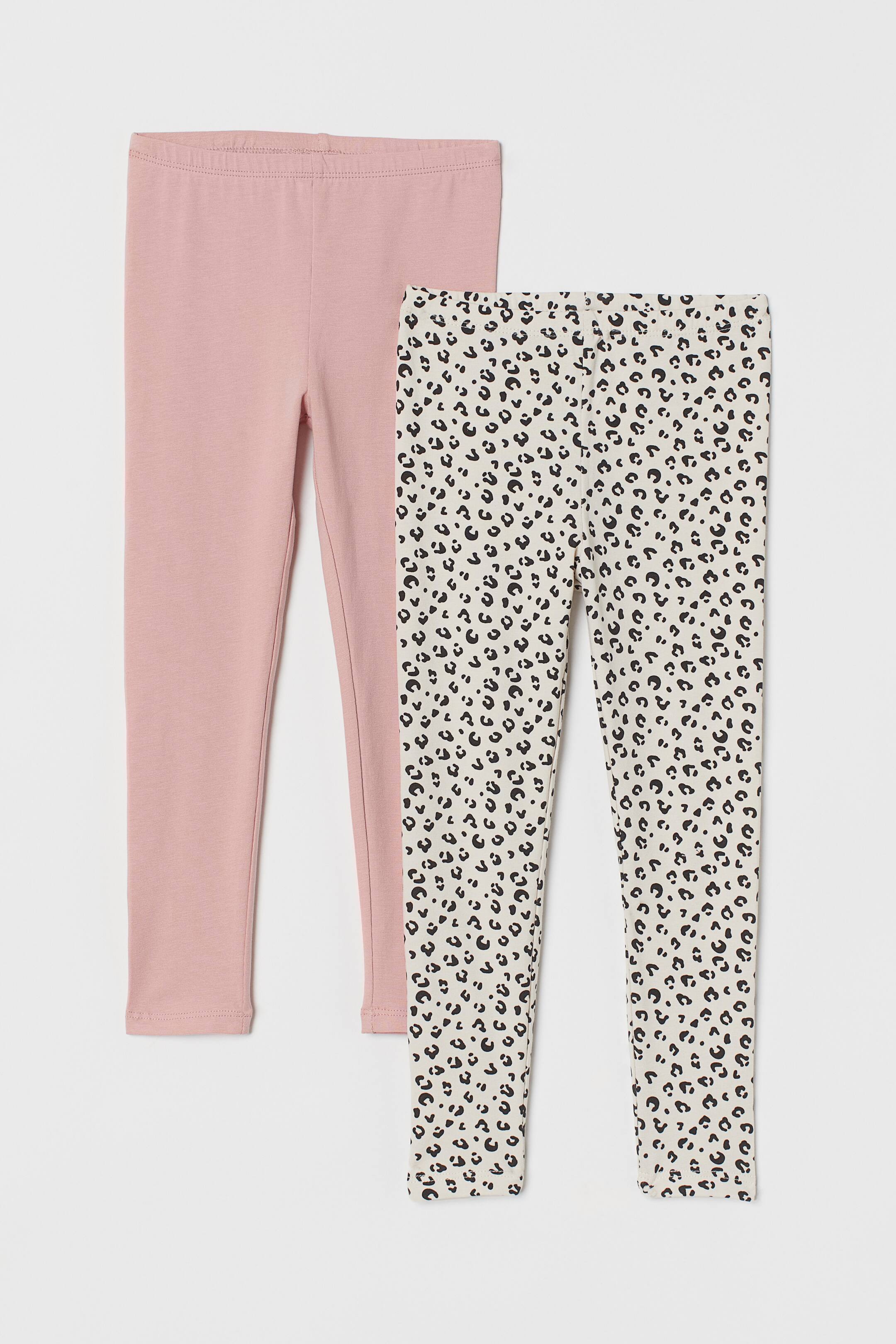 Dva para helanki - Light pink/Leopard print - Kids | H&M RS