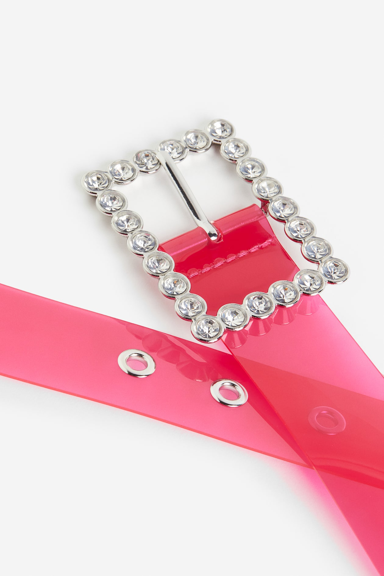 Rhinestone-buckle belt - Bright pink - Ladies | H&M GB