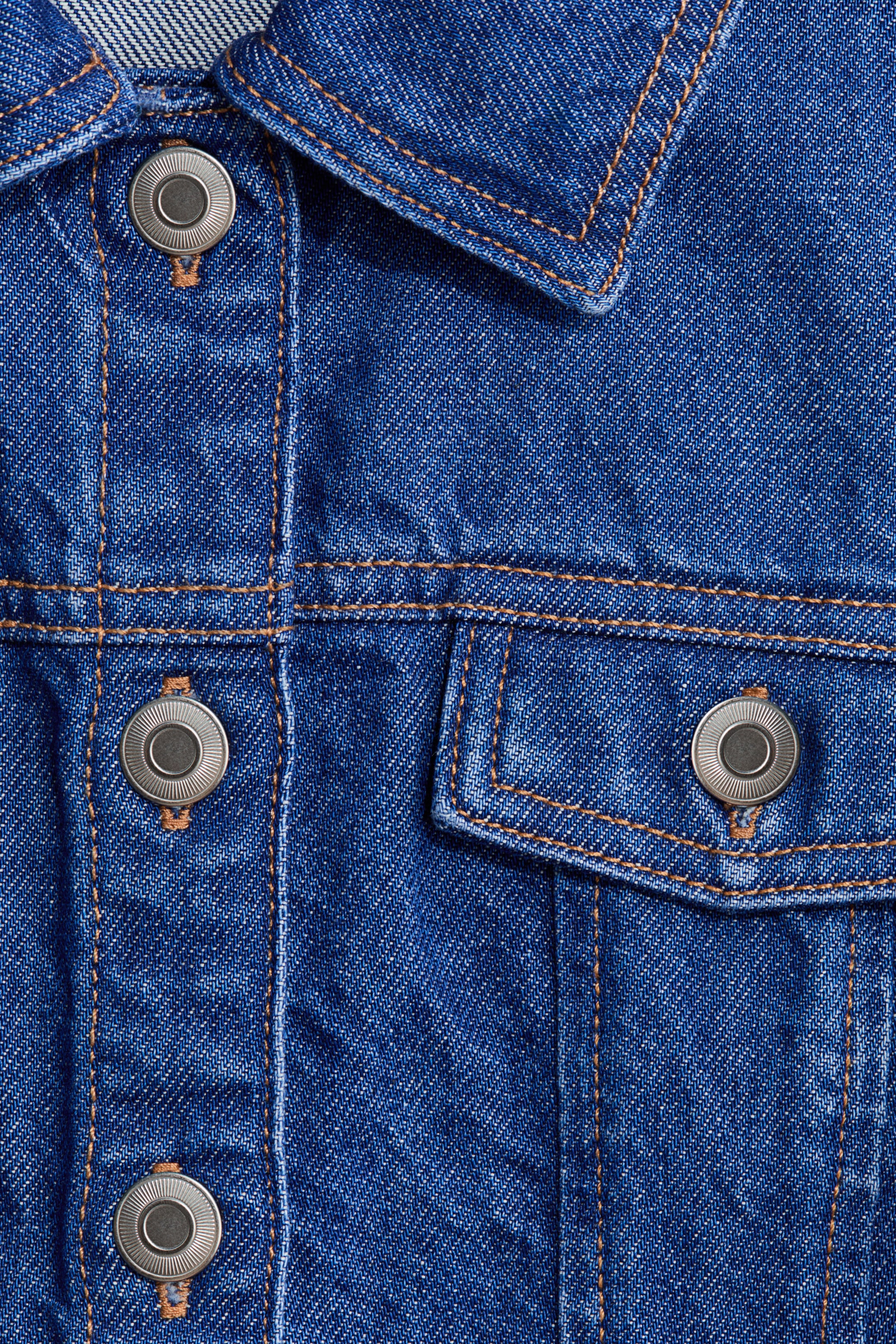 Peplum Denim Vest - Denim blue - Ladies | H&M US