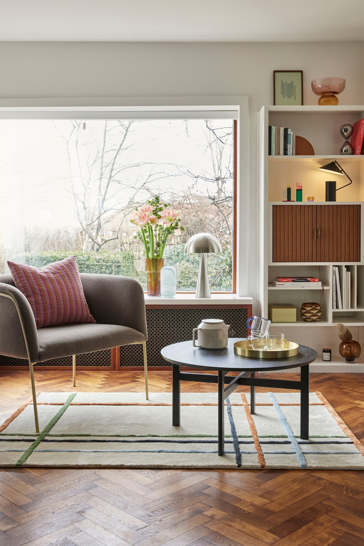 Fluffy Vloerkleed - Beige - Hübsch - HOME | H&M NL