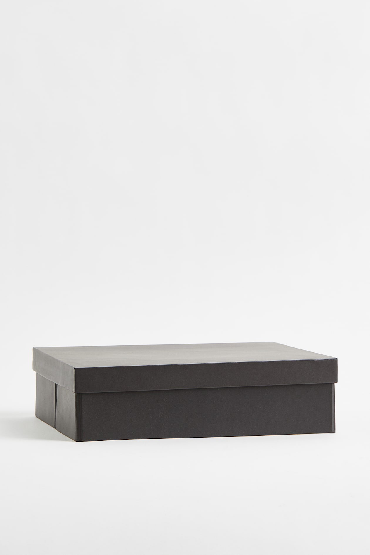 Lidded shallow storage box - Dark grey - Home All | H&M GB