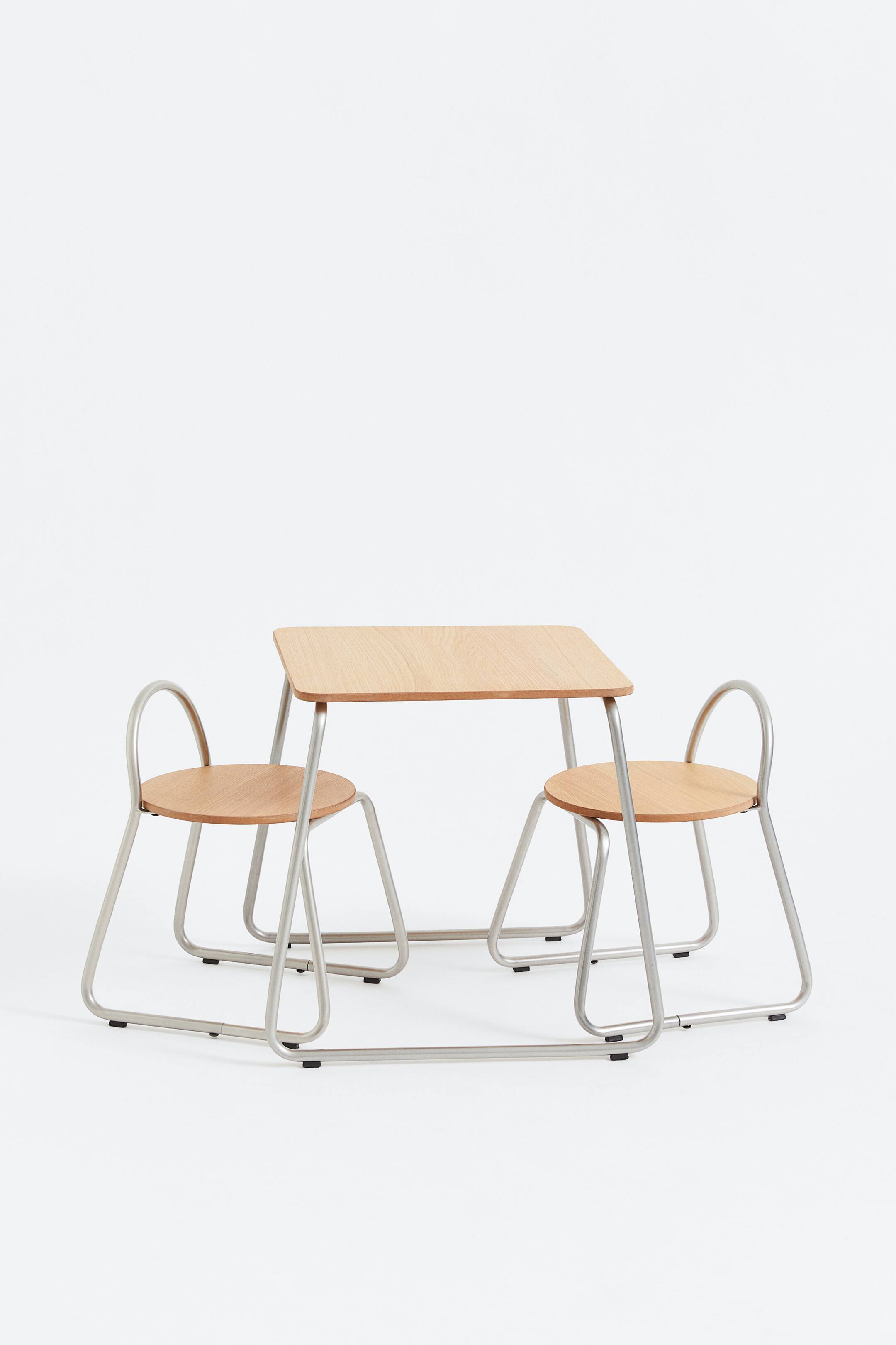 Børnebord med skamler - Sølv - Home All | H&M DK