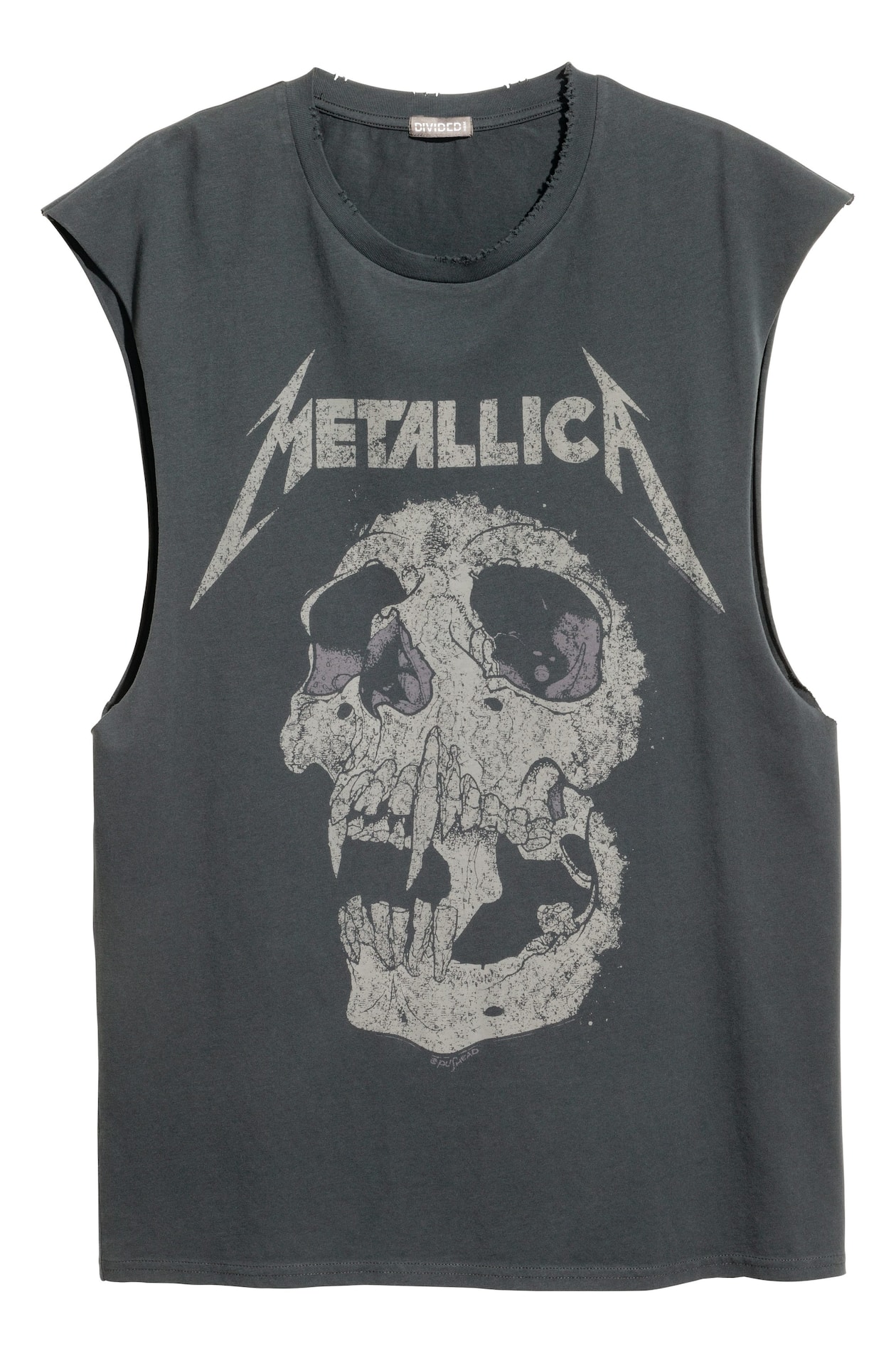 Printed Tank Top - Black/Metallica - Men | H&M US