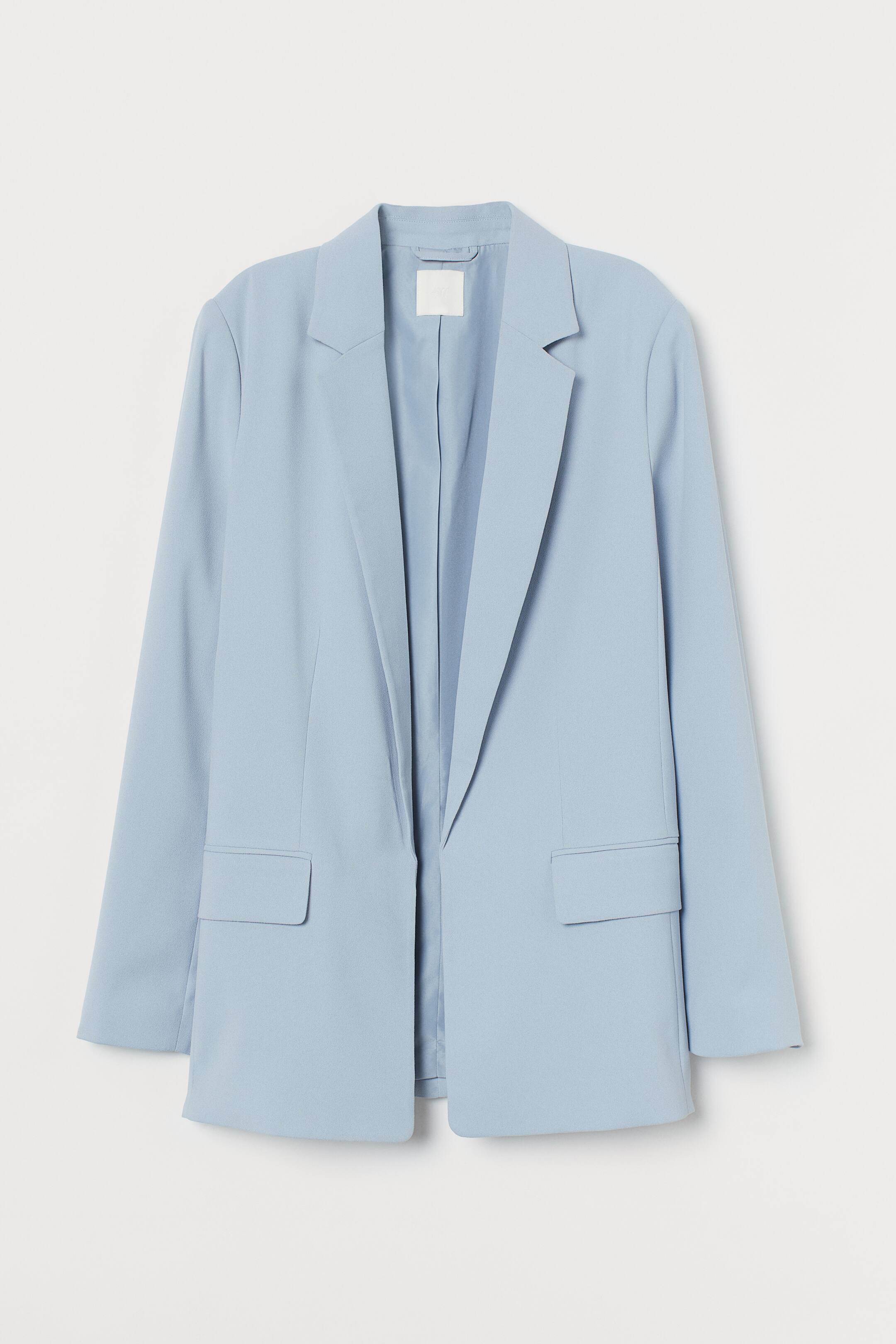 Long jacket - Light blue - Ladies | H&M HK