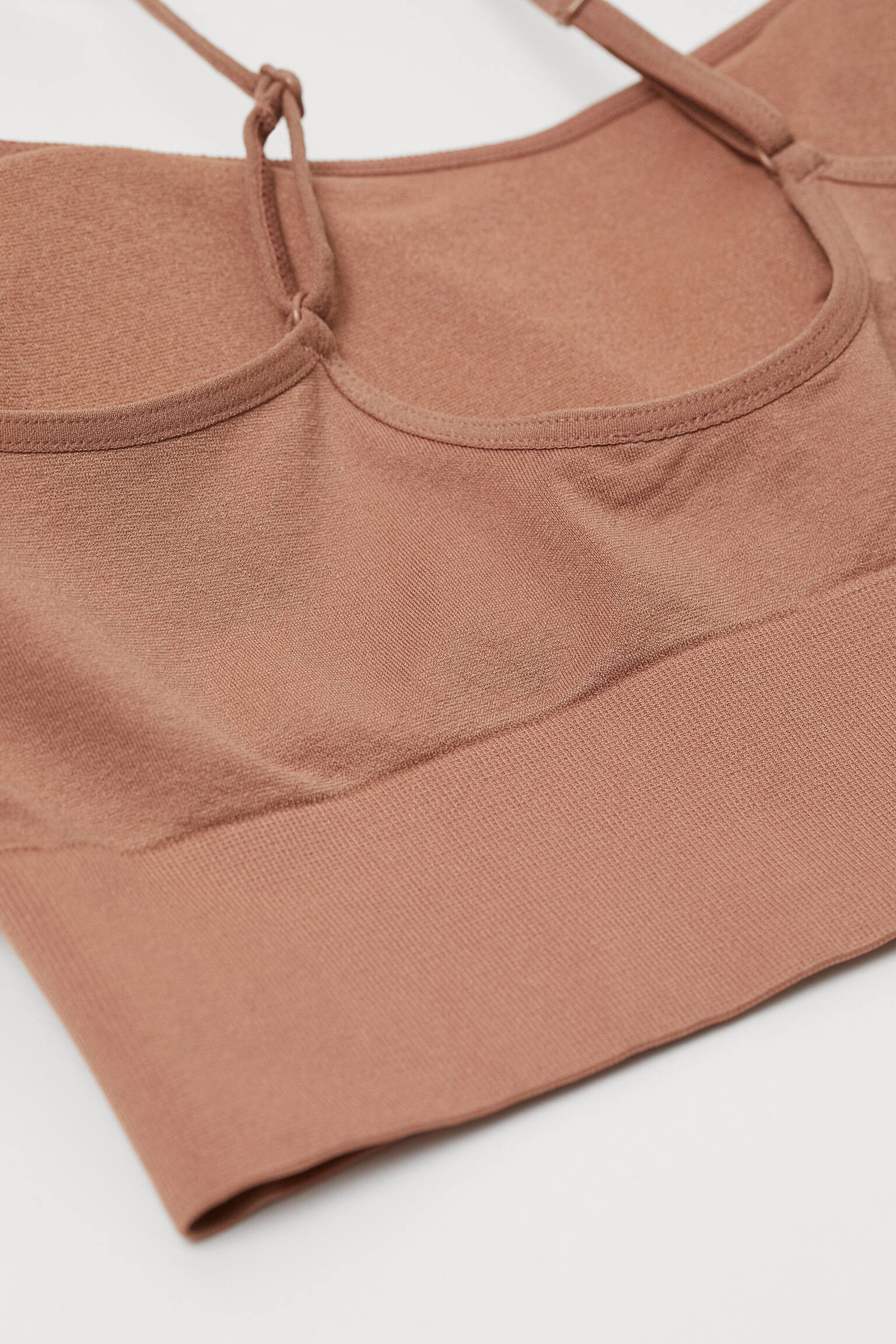 BH-Top aus Microfaser Seamless - Hellbraun - Ladies | H&M DE