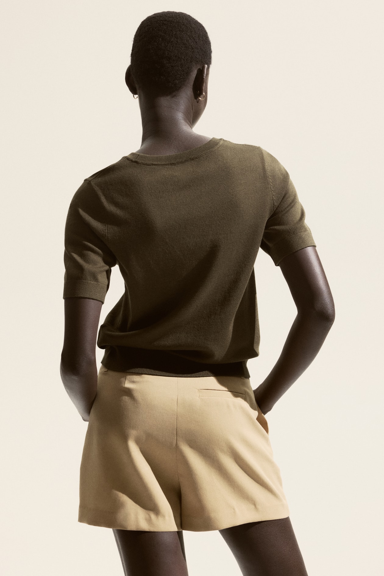 ファインニットトップス - ダークグリーン - レディース | H&M JP