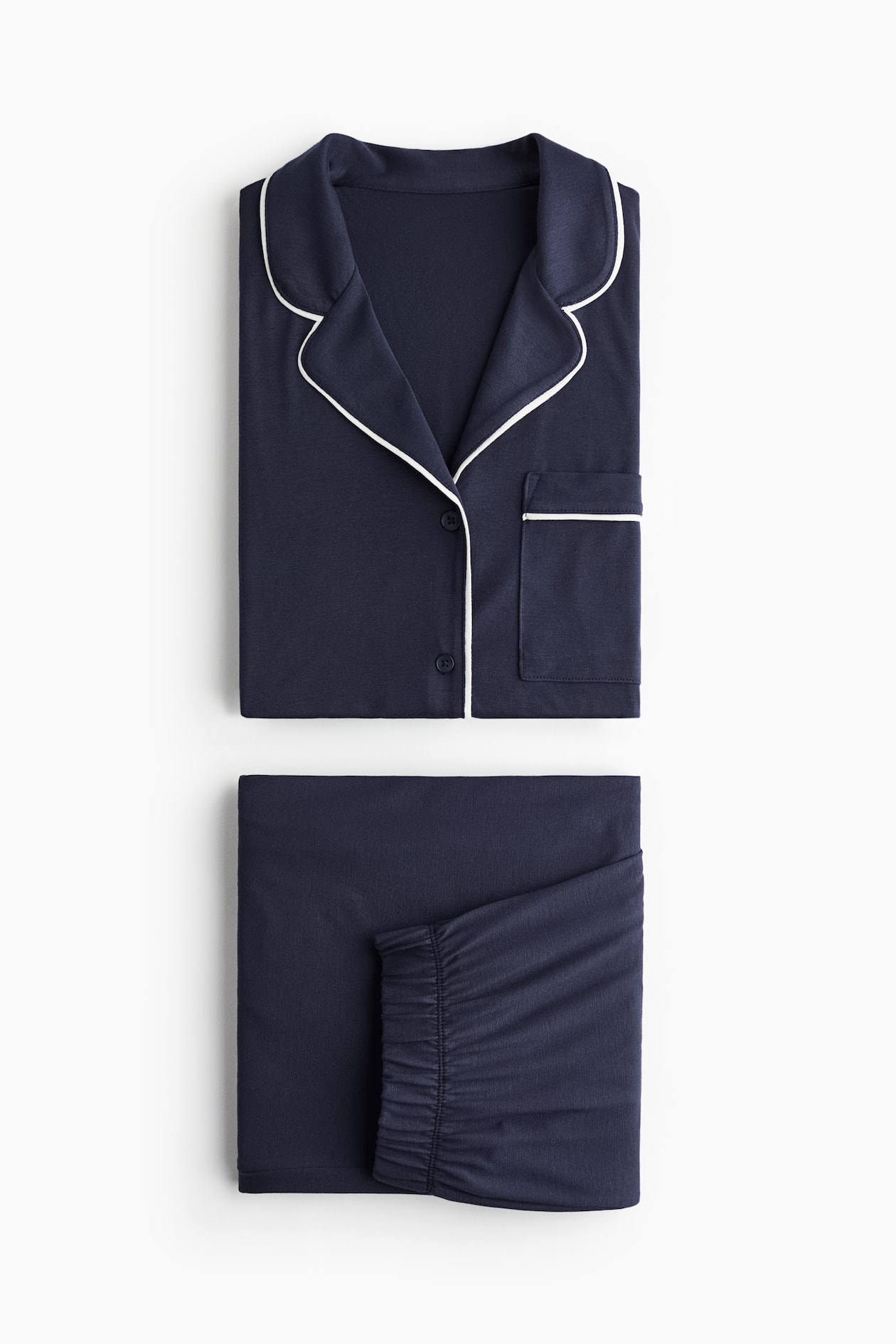 Viscose-Blend Pajamas - Navy blue - Ladies | H&M US