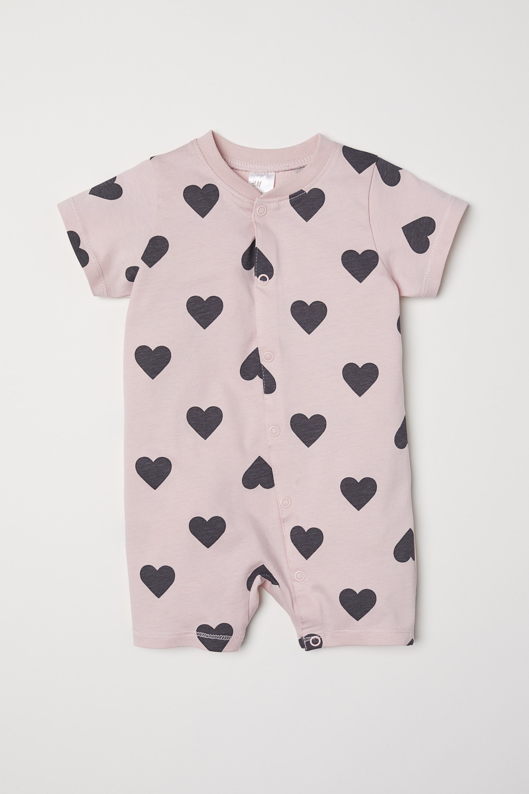 Patterned cotton pyjamas - Pink/Hearts - Kids | H&M GB