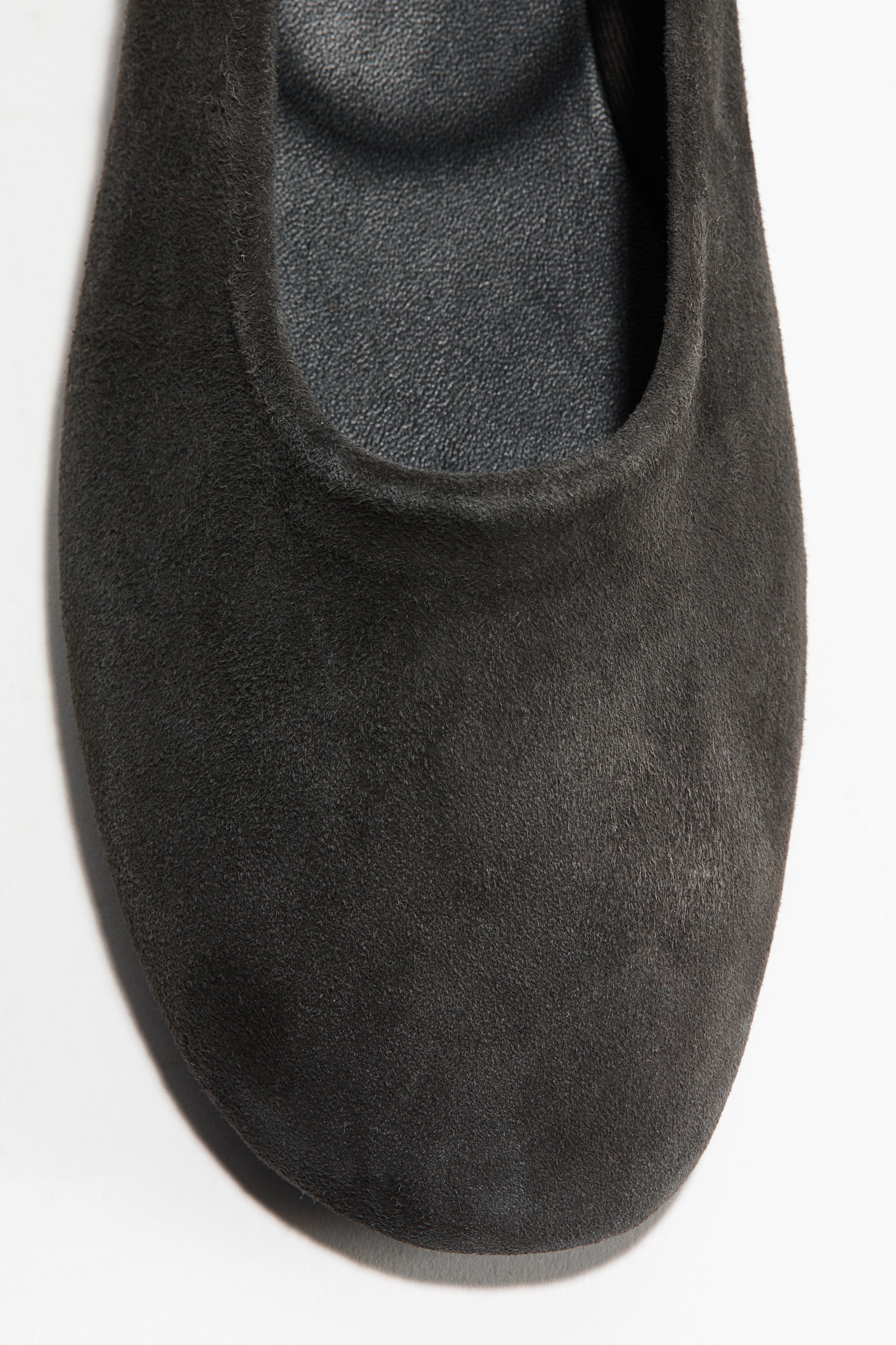 Women's Dark khaki green Suede Mary Jane Flats | H&M CA