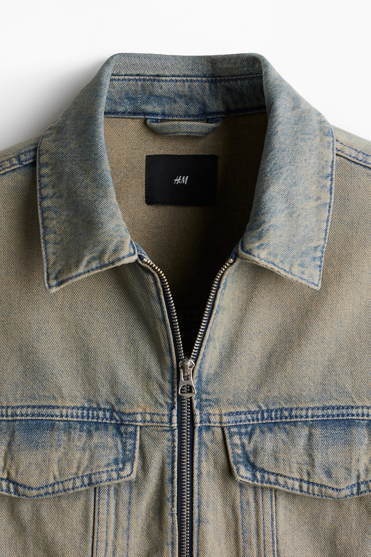 Loose-Fit Denim Worker Jacket - Gray-blue - Men | H&M US