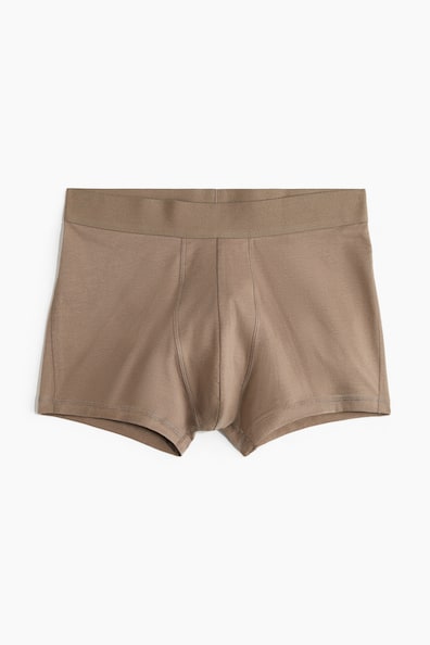 5-pack Short Boxer Briefs with Lycra® - Brown/dark beige - Men | H&M US