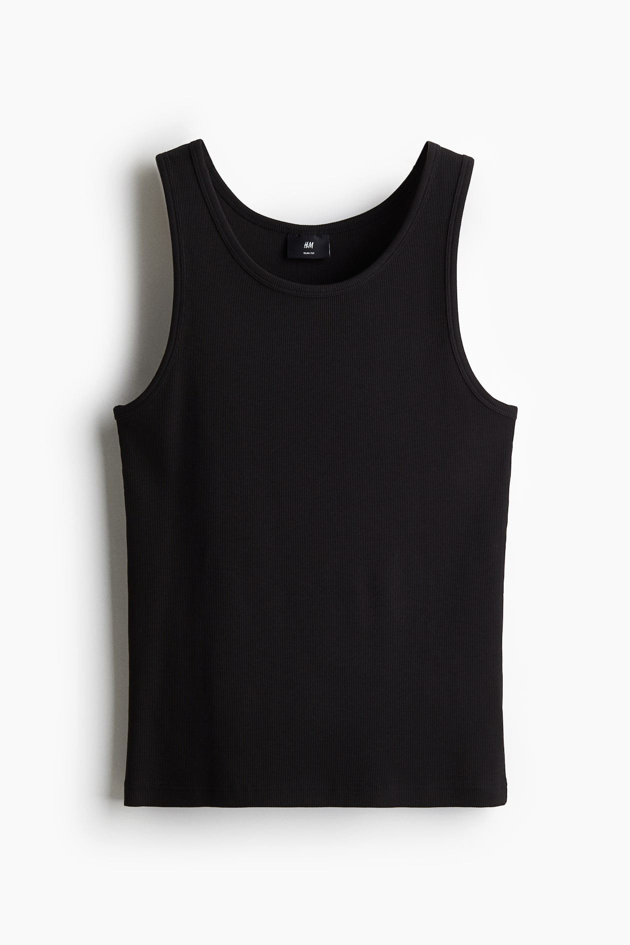 Men’s Black Slim Fit Ribbed Tank Top | H&M US