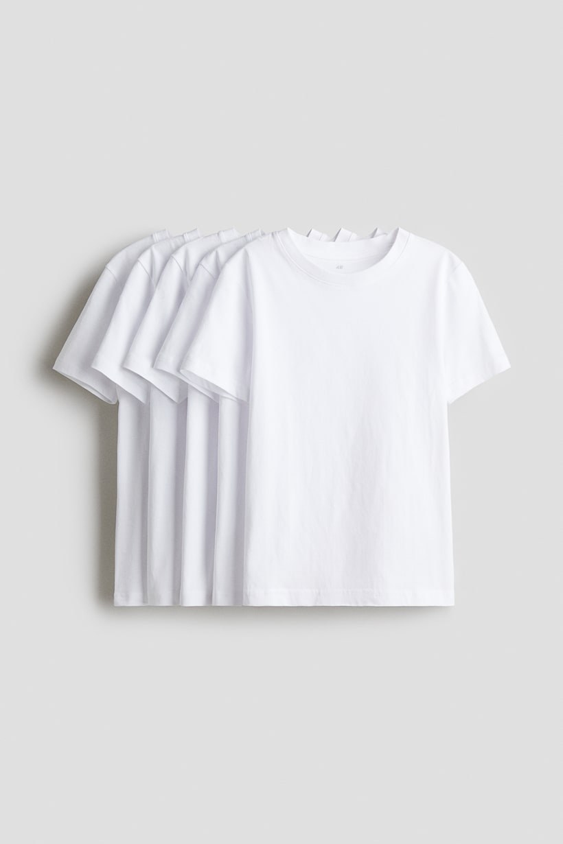 5-pack T-shirts - White - Kids | H&M US