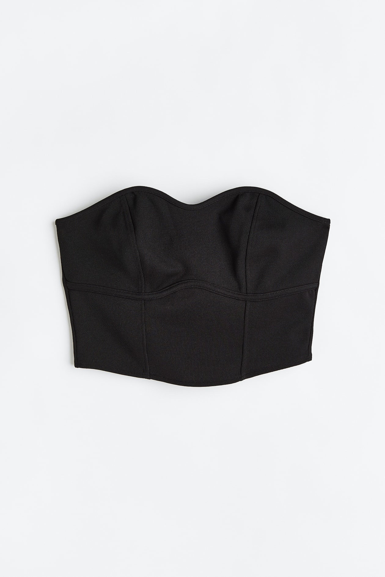 Kurzes Bandeau-Top - Schwarz - Ladies | H&M DE