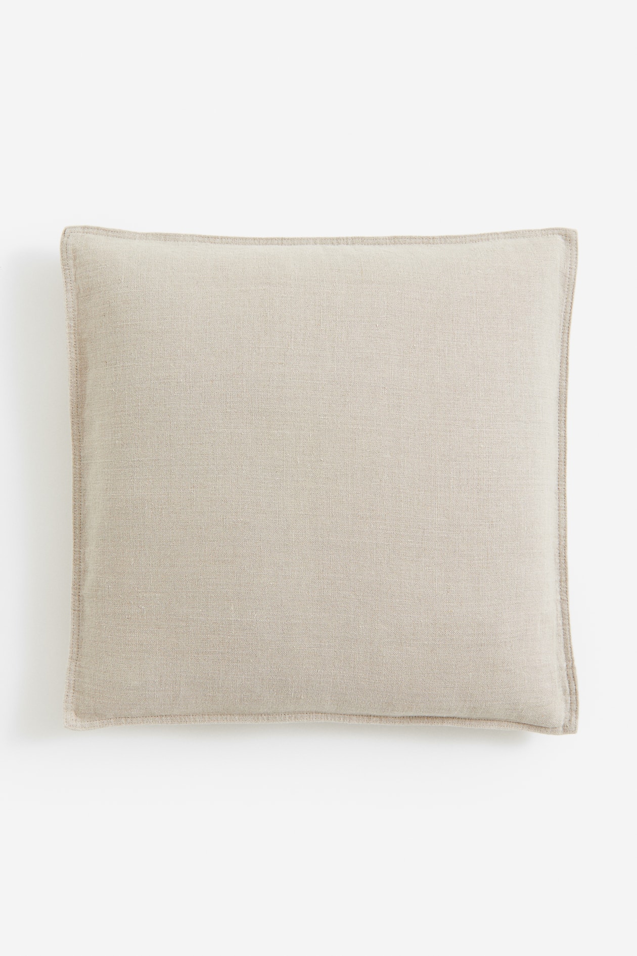 Washed linen cushion cover - Linen beige - Home All | H&M US