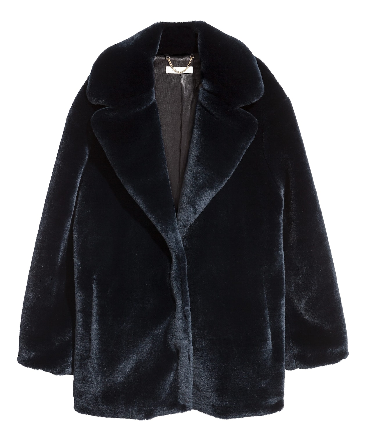 Women's Dark blue Faux fur jacket | H&M GB