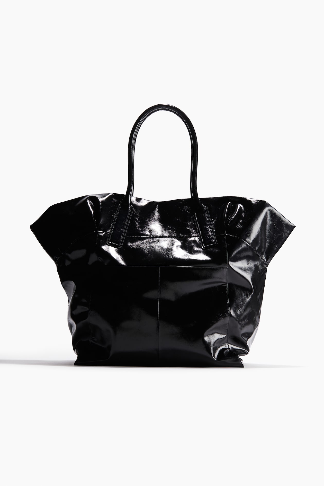 Extra-large coated shopper - Black - Ladies | H&M GB