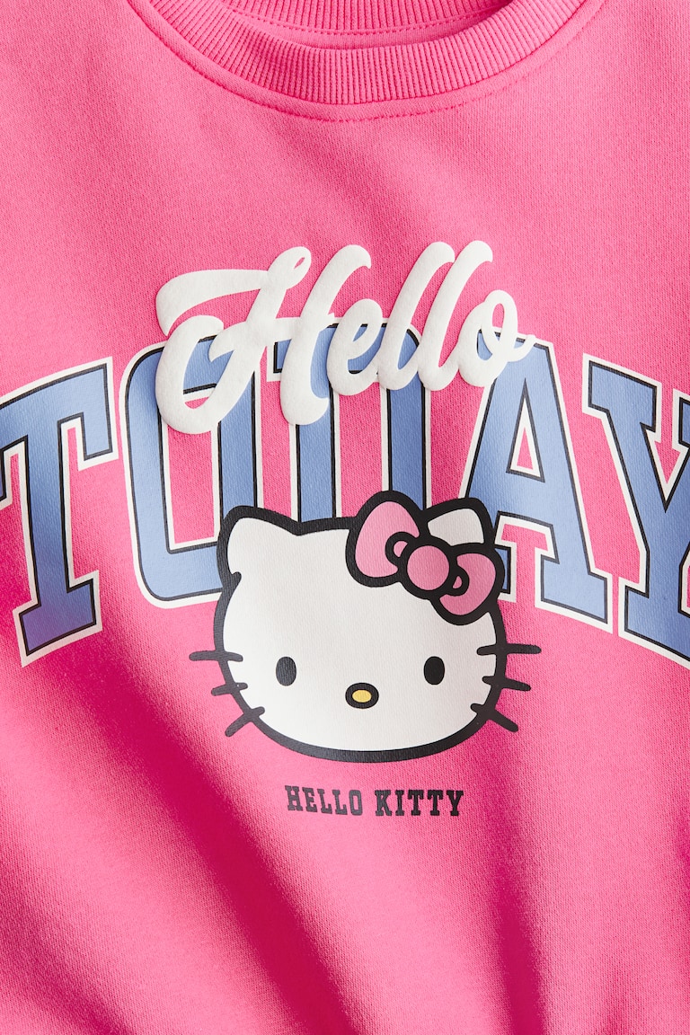 Pink/Hello Kitty Printed Sweatshirt for kids | H&M US