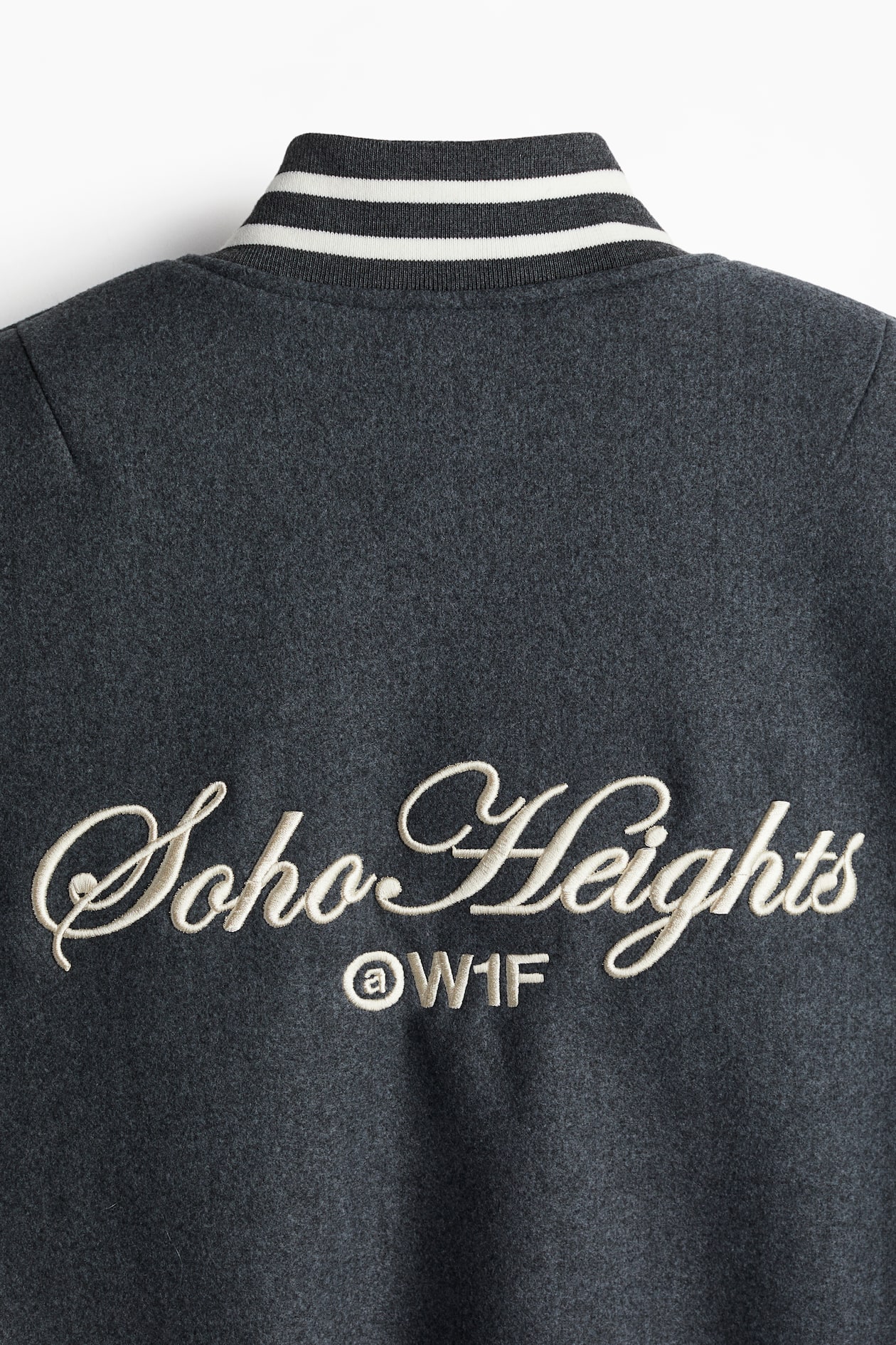 Loose Fit Baseball Jacket - Dark gray/Soho Heights - Men | H&M US