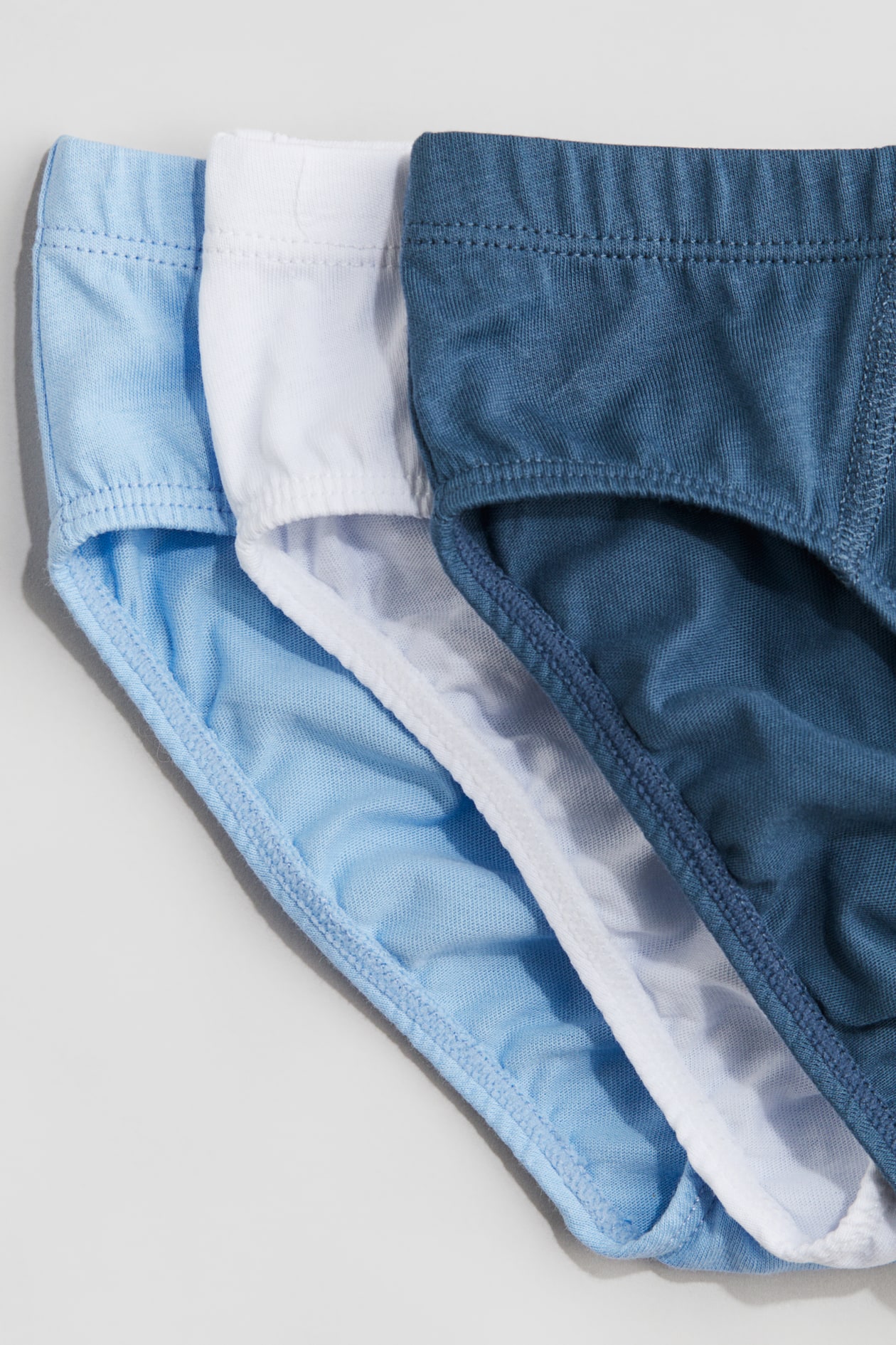 Blue/white/gray 10-pack Boys' Briefs for kids | H&M US
