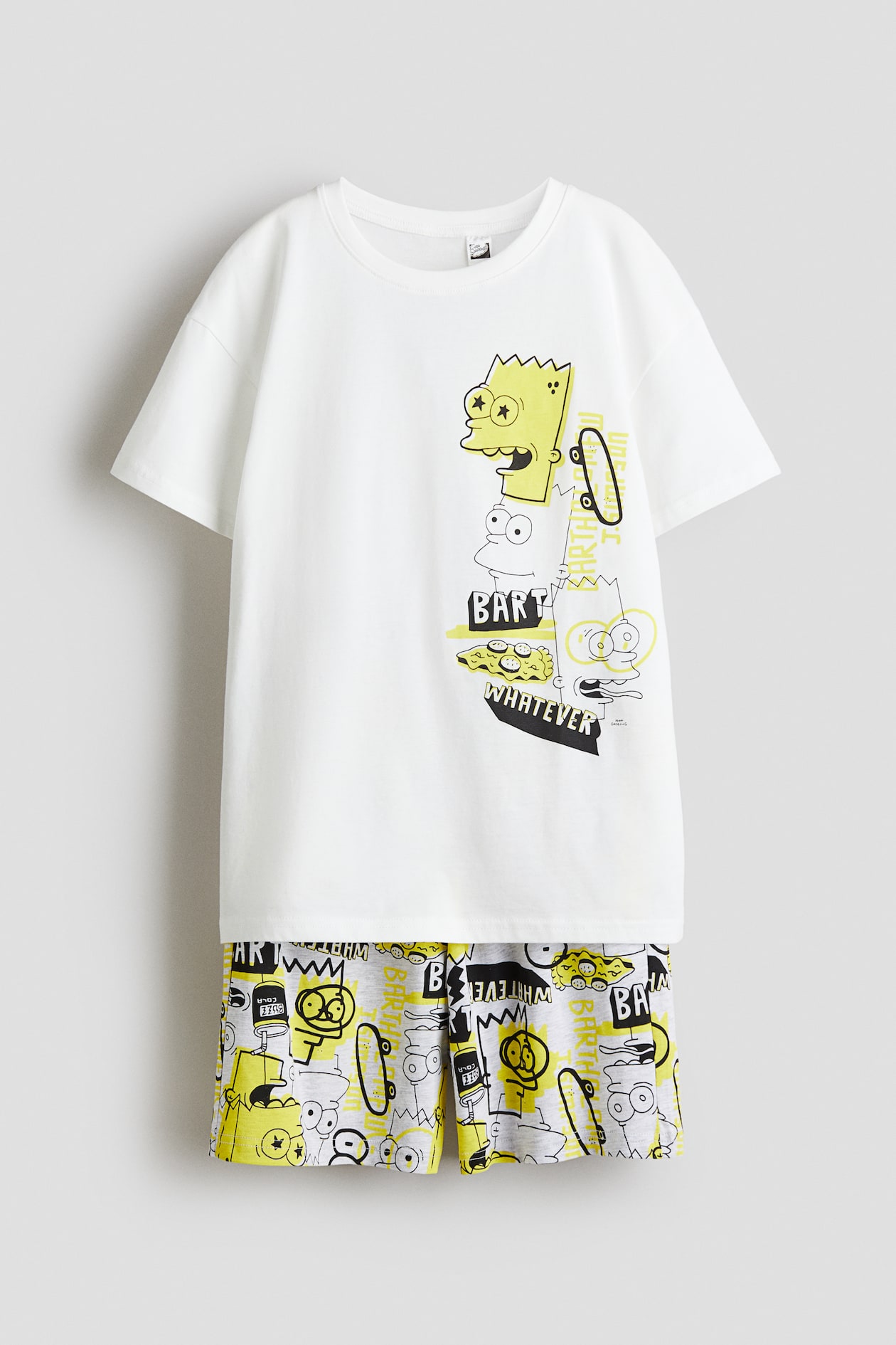 Bedruckter Baumwollpyjama - Weiß/Die Simpsons - Kids | H&M DE