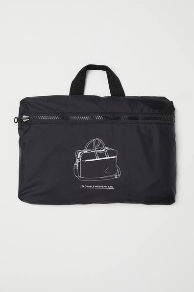 Foldable Weekend Bag - Black - Men | H&M US