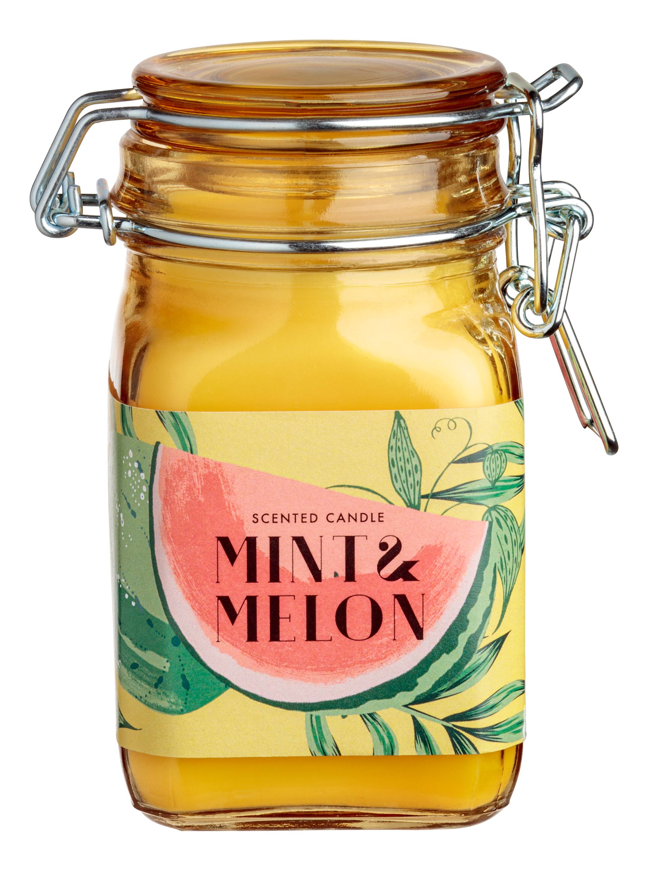 Scented candle with snap lock - Yellow/Mint & Melon - Home All | H&M GB