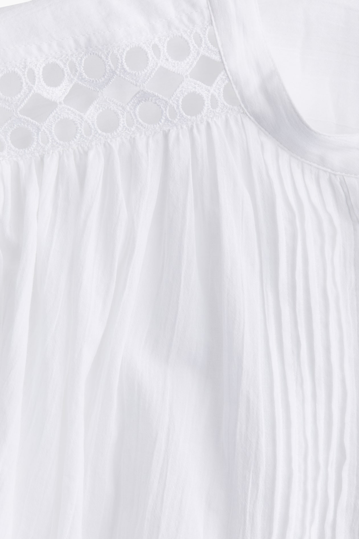 Women's White MAMA Before & After Lace-Inset Blouse | H&M US