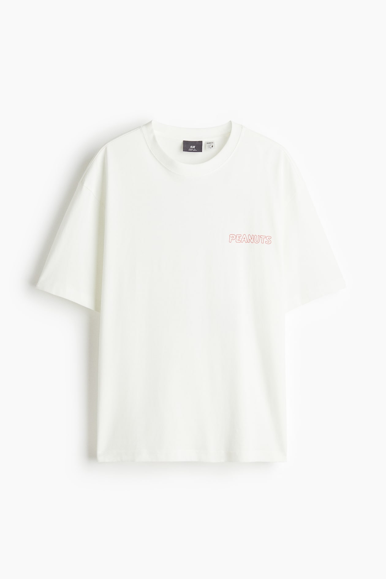 Loose Fit T-shirt - Hvit/Snoopy - HERRE | H&M NO