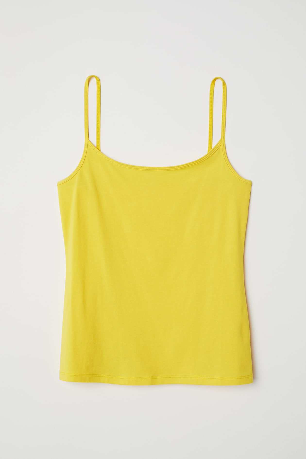Jersey strappy top - Yellow - Ladies | H&M GB