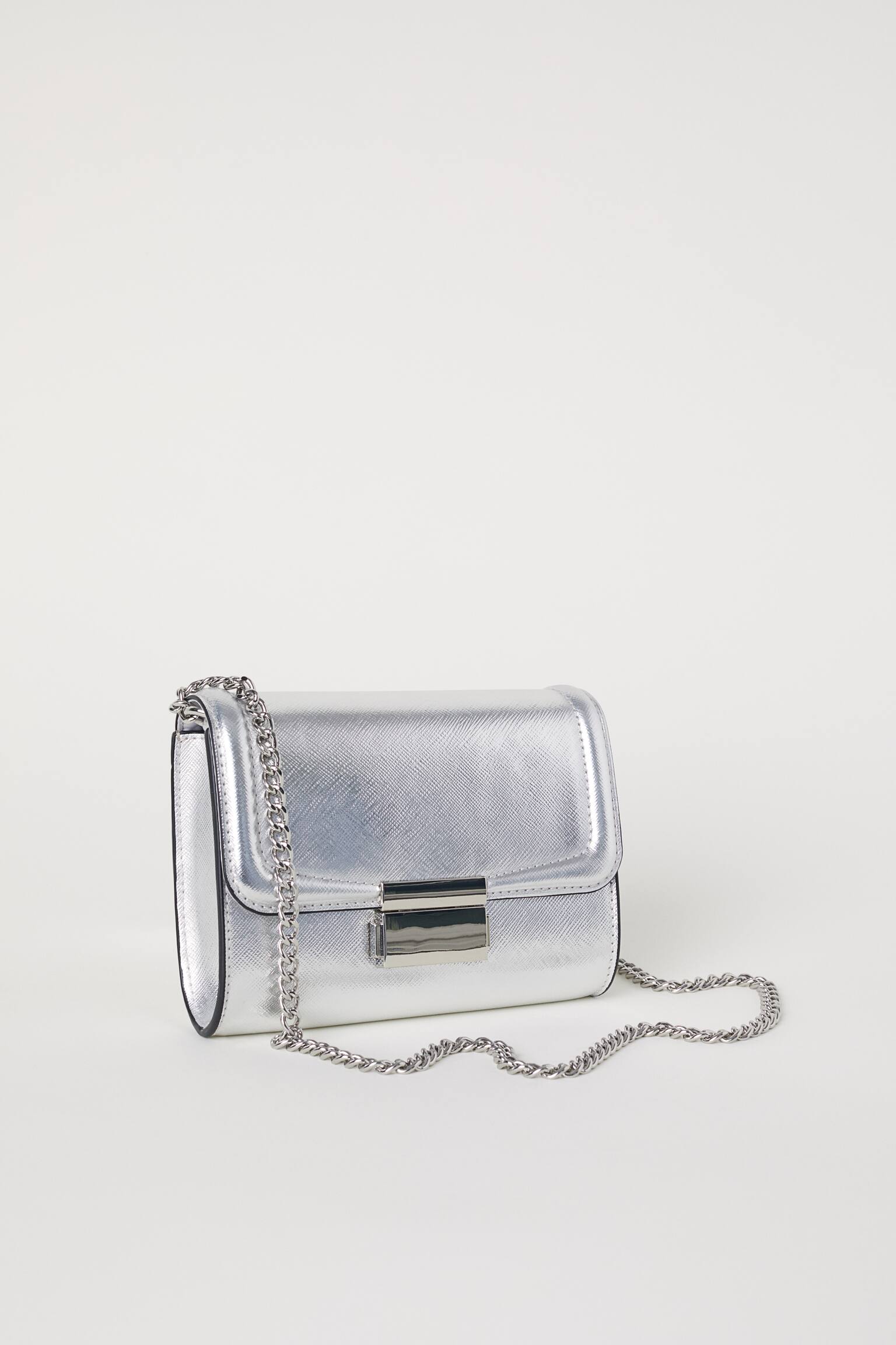 Kleine Schultertasche - Silberfarben - Ladies | H&M DE