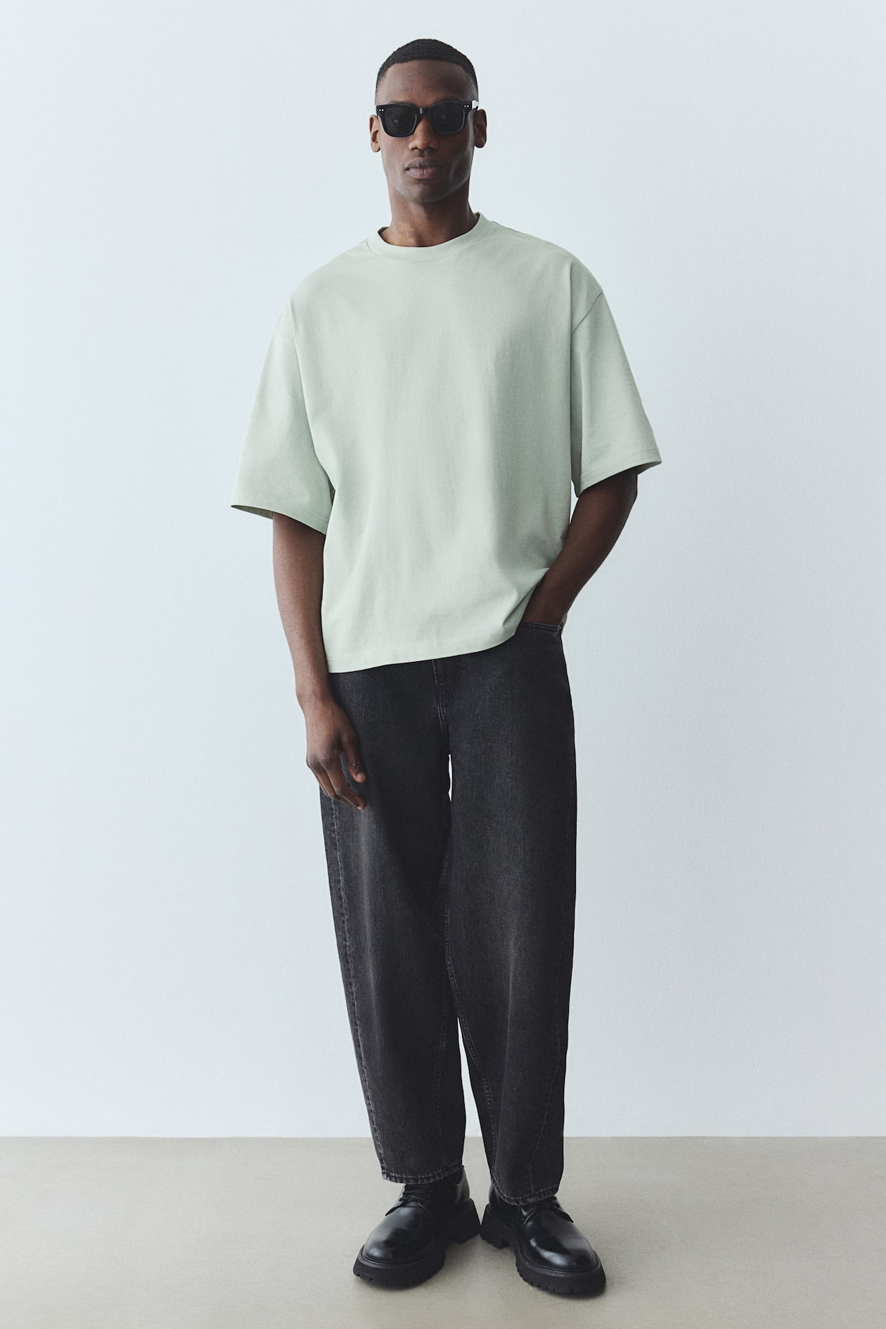 Men’s Mint green Oversized-Fit T-Shirt | H&M CA