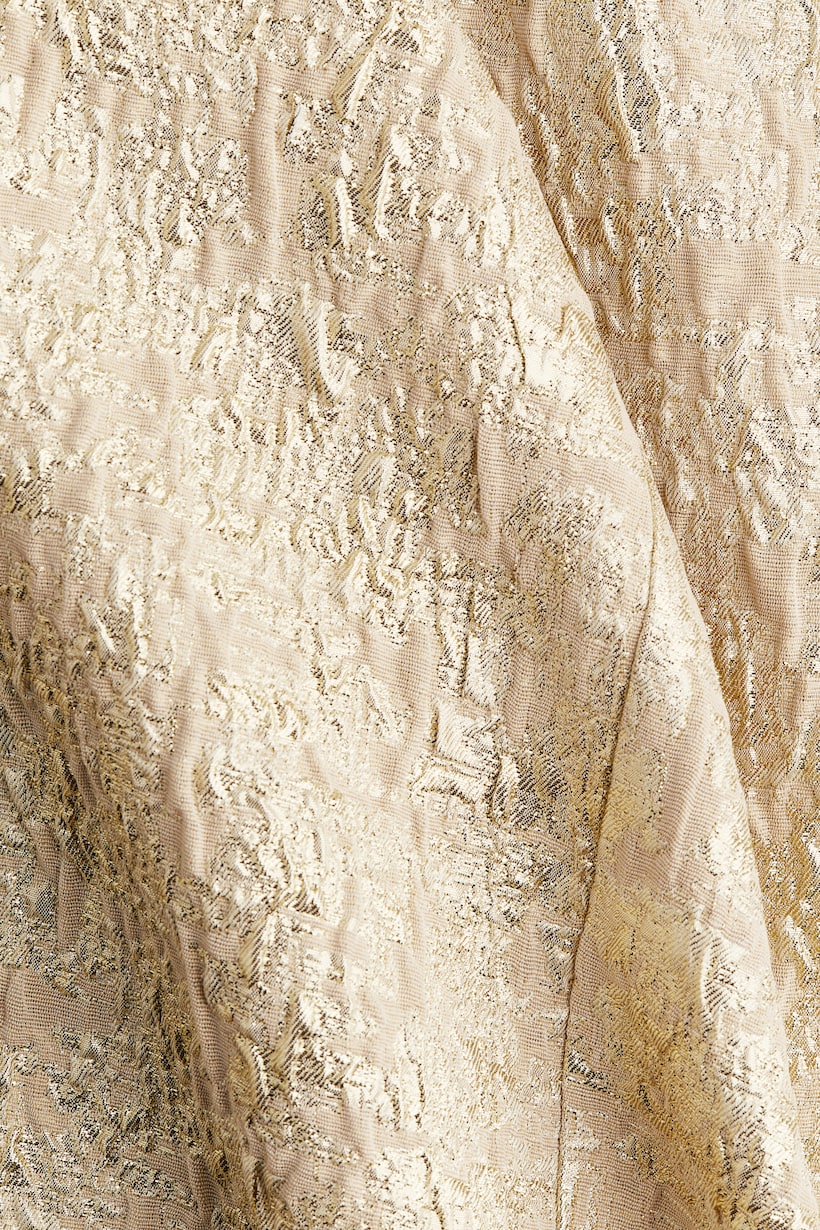Vestido caftán en brocado - Dorado - Ladies | H&M MX