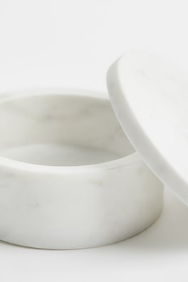 Large Marble Box - White/marble - Home All | H&M US