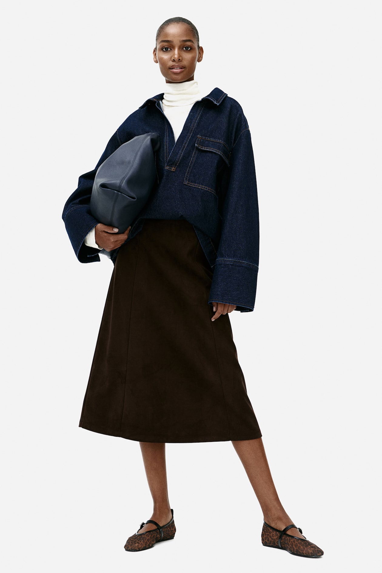 A-vonalú szoknya - Sötétbarna - NŐI | H&M HU