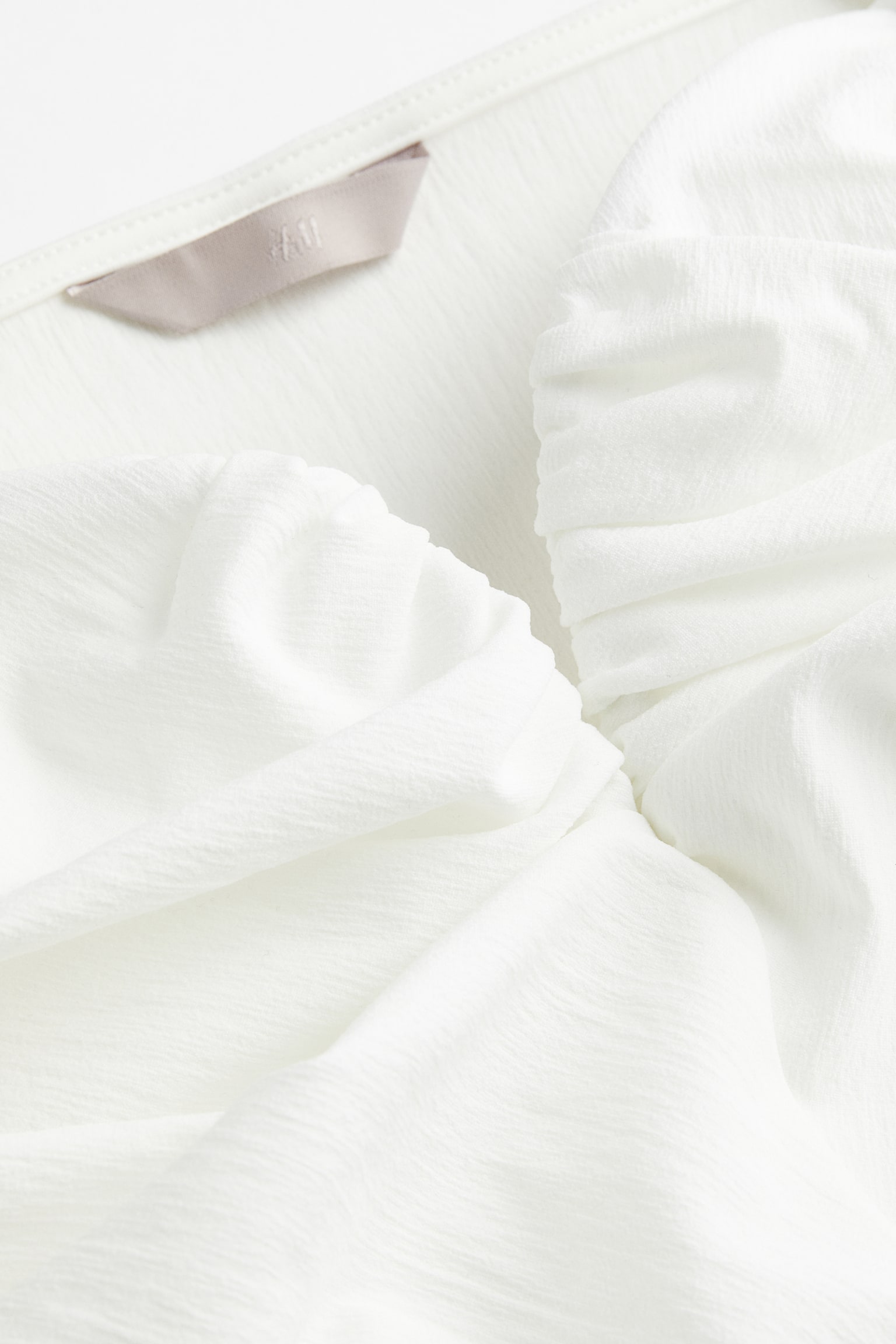 Women's White Gathered top | H&M GB