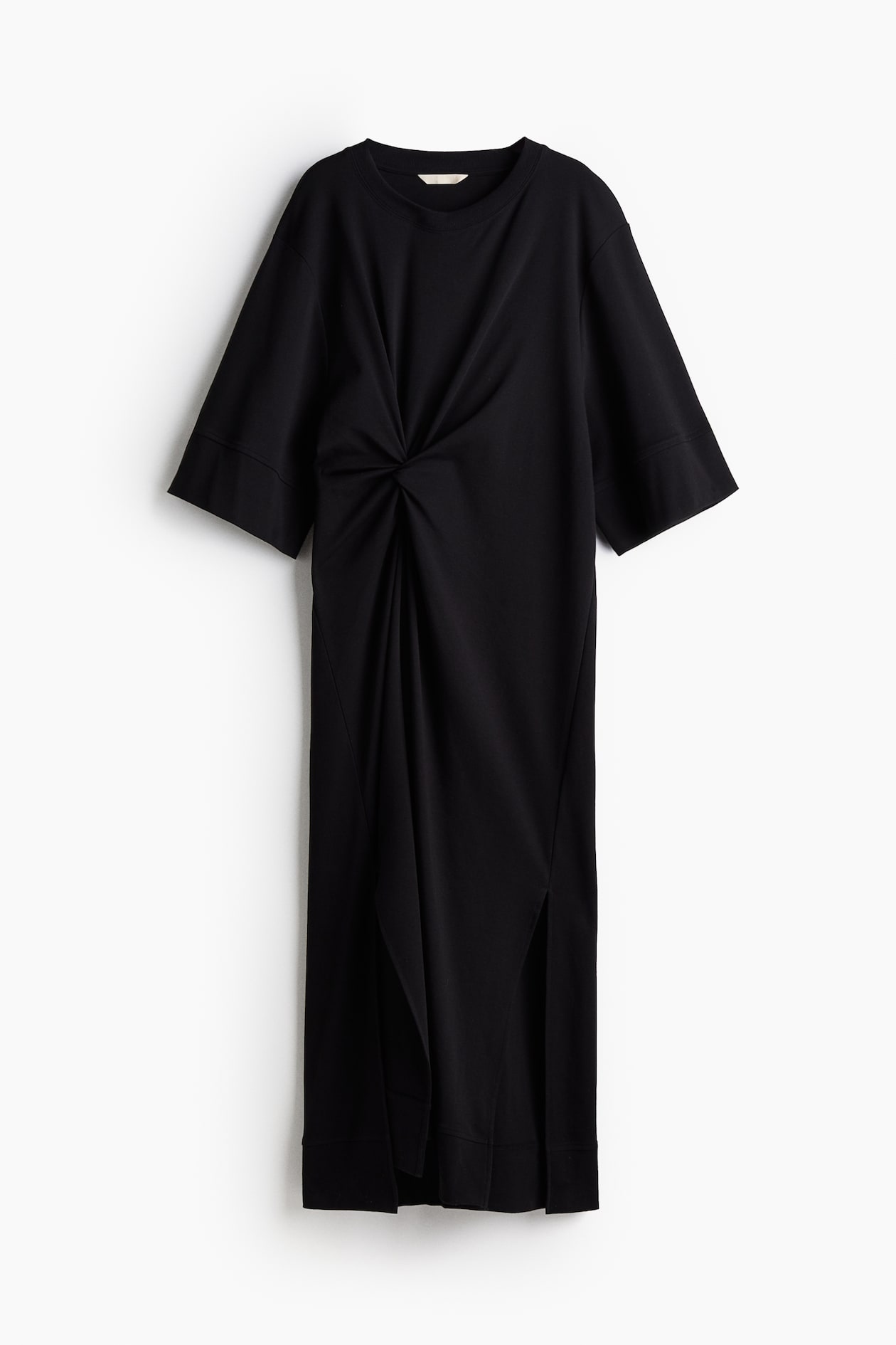 Rochie-tricou cu detaliu răsucit - Negru - FEMEI | H&M RO