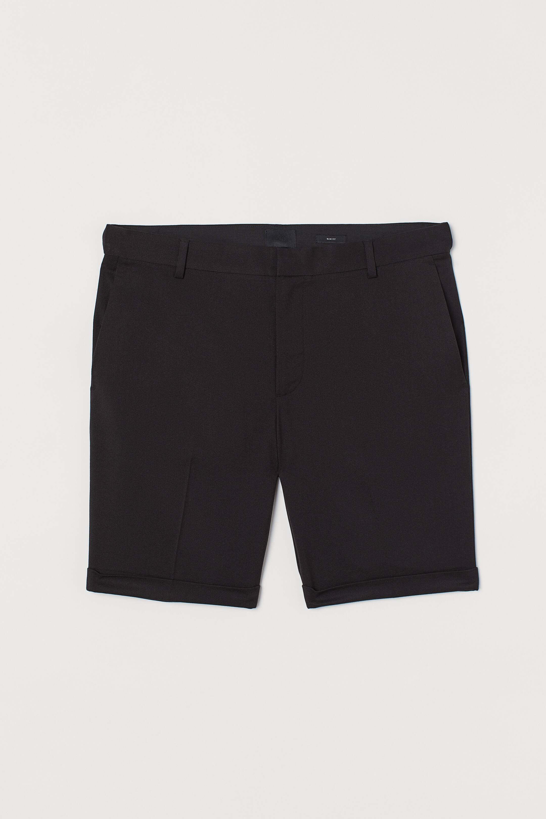 Tailored shorts Slim Fit - Black - Men | H&M HK
