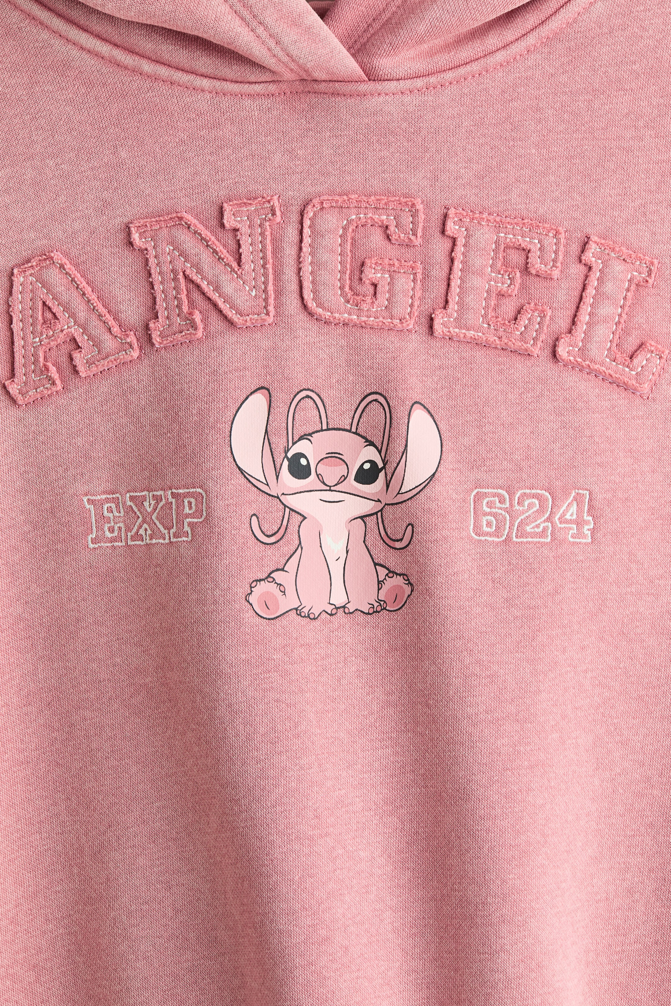 Hoodie med motiv - Støvet rosa/Lilo & Stitch - BØRN | H&M DK