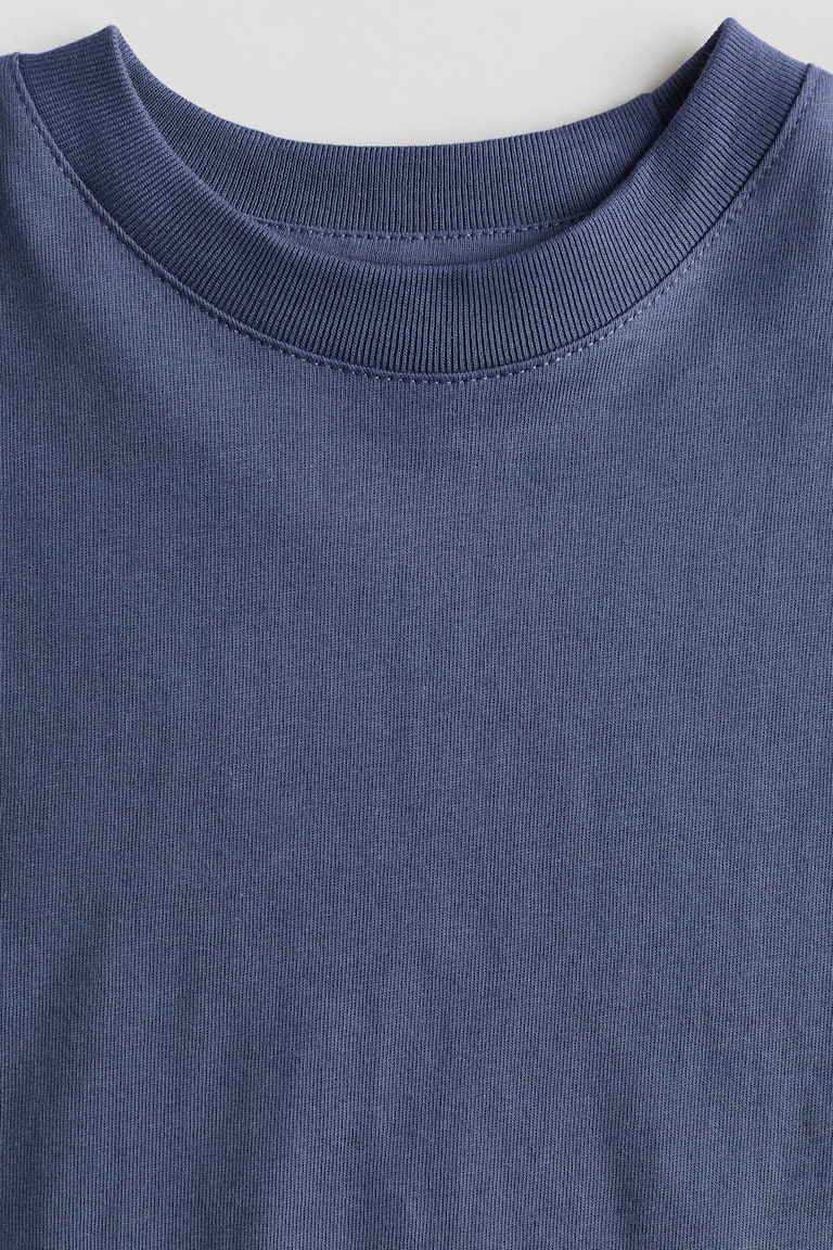 Dark blue Long-sleeved T-shirt for kids | H&M US
